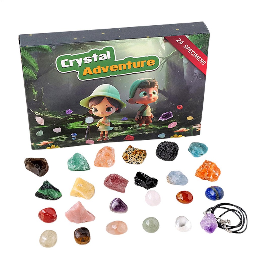 Christmas Gemstone Advent Calendar 2024 Christmas Advent Rock Calendar ...
