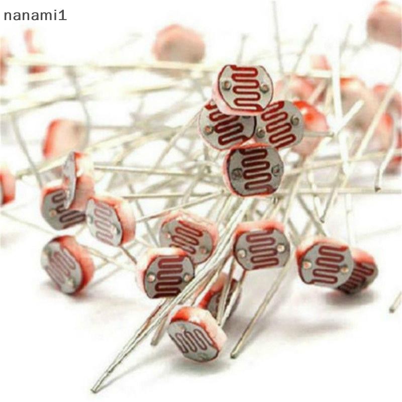 nanami1 30PCS Photoresistor LDR CDS 5mm Light-Dependent Resistor Sensor ...