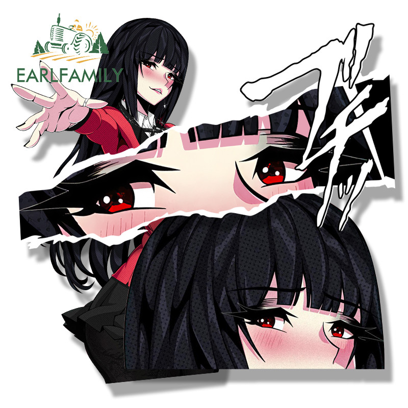 EARLFAMILY 13cm Jabami Yumeko Fanart Car Sticker Hot Anime Decal JDM ...