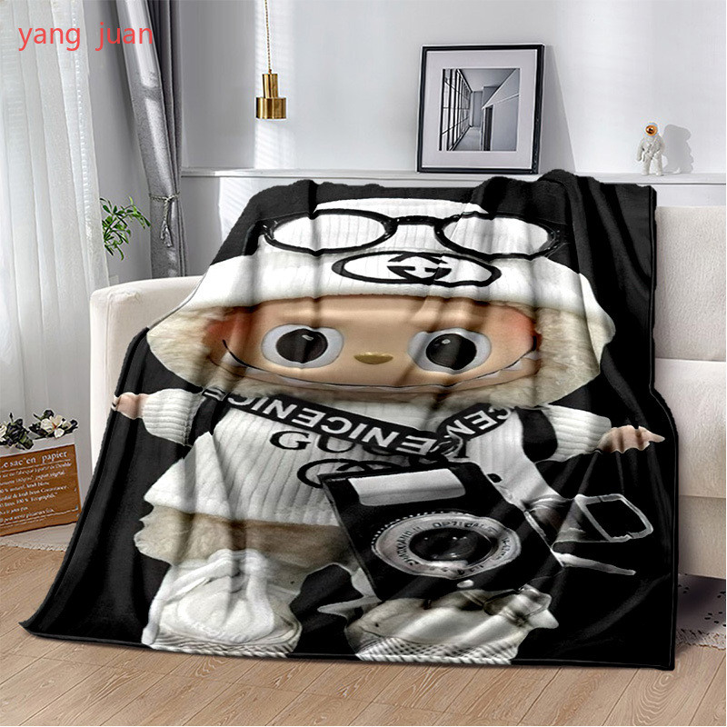 Trendy IP Nordic Forest Elf Image LABUBU Blanket Cute Cartoon Doll Sofa ...