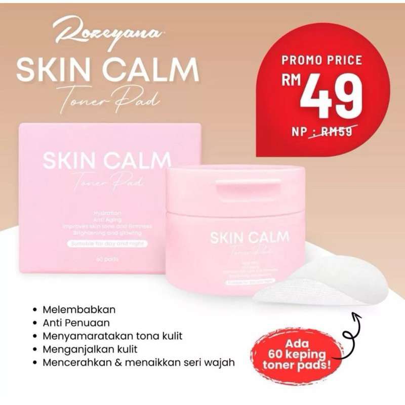 Rozyana Skin Calm And Toner Pad ( Brightening and Glowing)i | Shopee ...