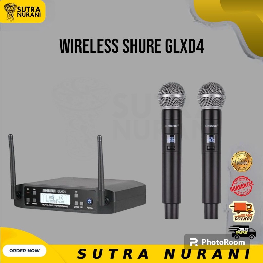 Wireless Microphone GLXD4 Professional UHF System | Shopee Malaysia
