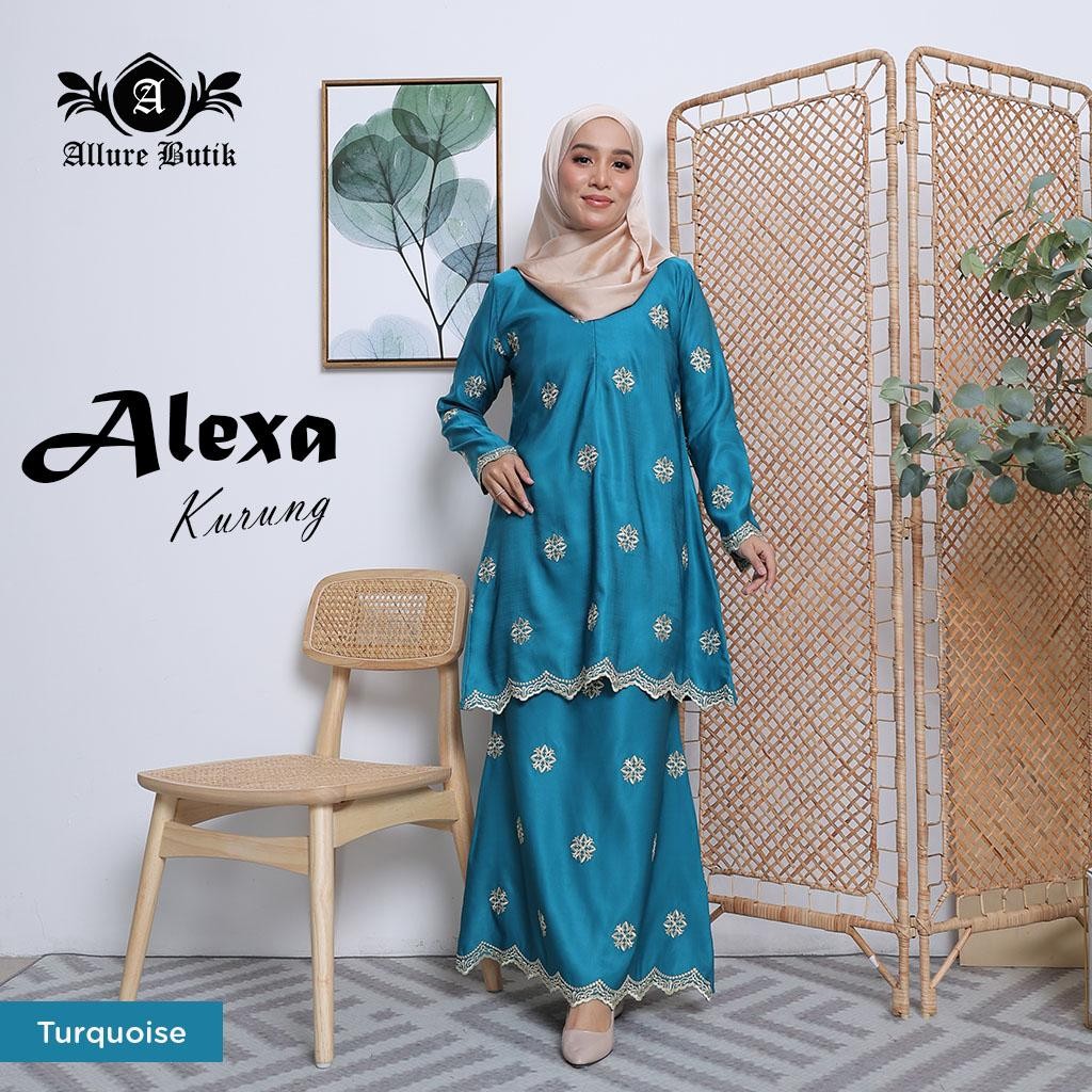 Baju Kurung Sulam Alexa SB Line New Arrival Sulam Raya 2024 Clothing ...
