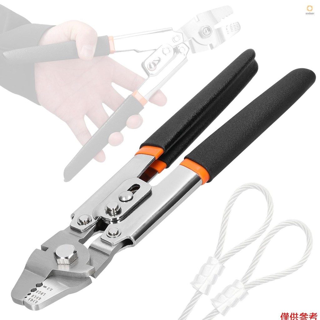 Portable Wire Rope Crimping Tool Clamp Plier Wire Rope Pressing ...