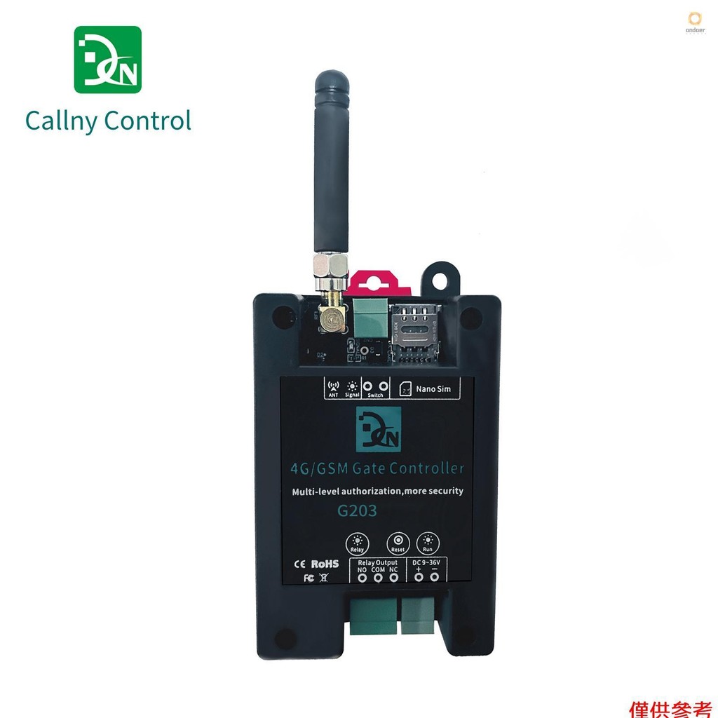 4G/GSM G203 Gate Controller Wireless Remote GSM Gate Opener Authorizing ...