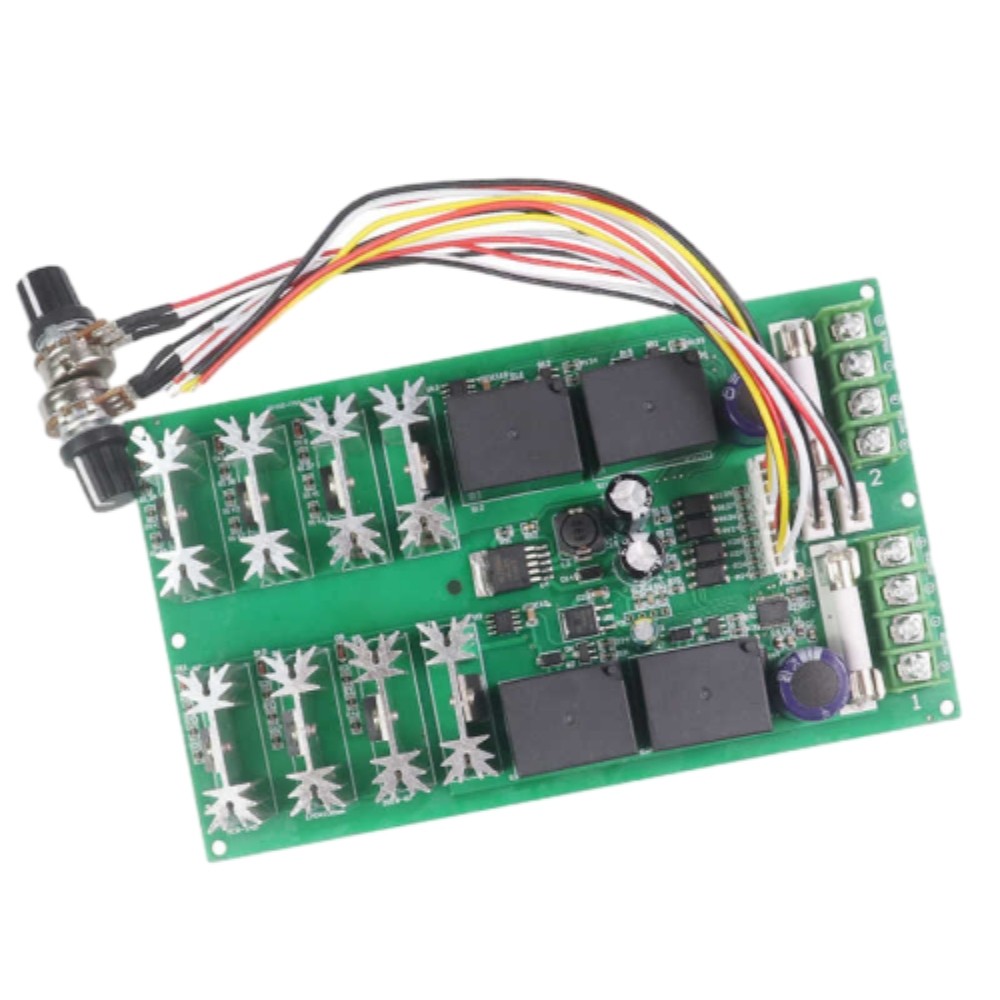DC12-24V Dual DC Motor Governor 30A PWM Stepless Speed Control Board ...