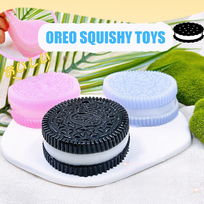 Oreo Stress Relief Squishy Toys Kids Taba Squeeze Squishy Kawii Dessert ...