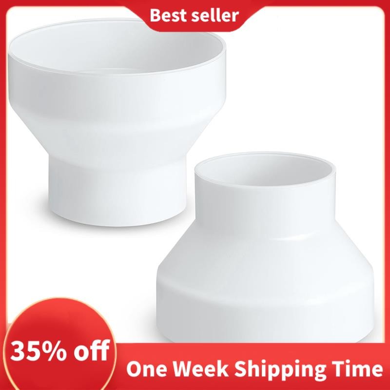 6 to 4 Inch Duct Reducer Increaser ABS Air Duct Adapter Duct Fan or ...