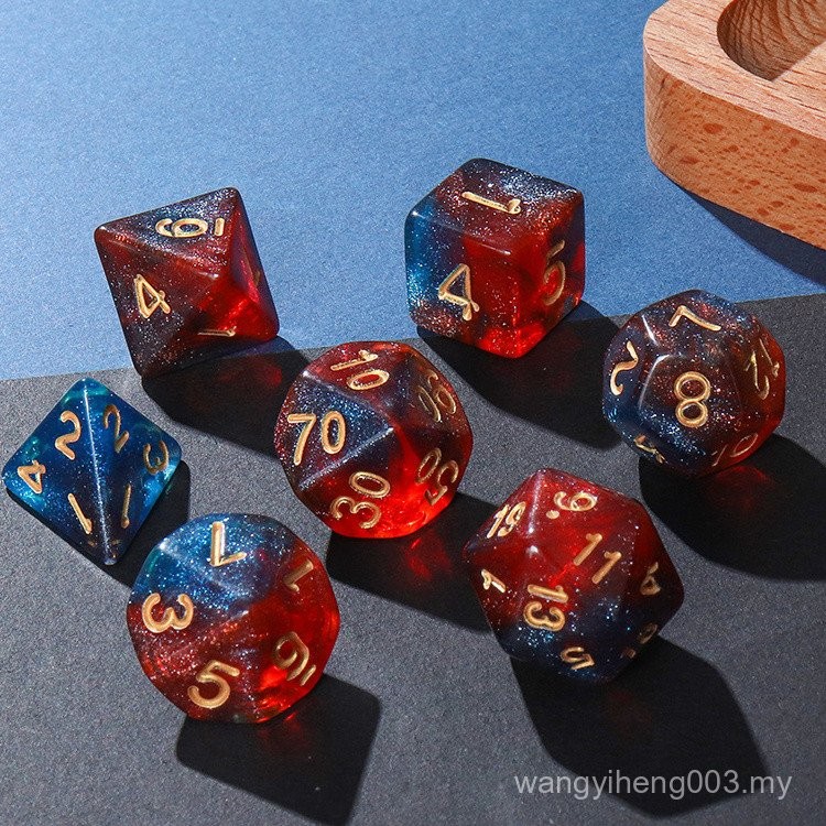 Color Running Group Dice Multi-Faced Dice 20 Sides dnd Cthulhu Large ...