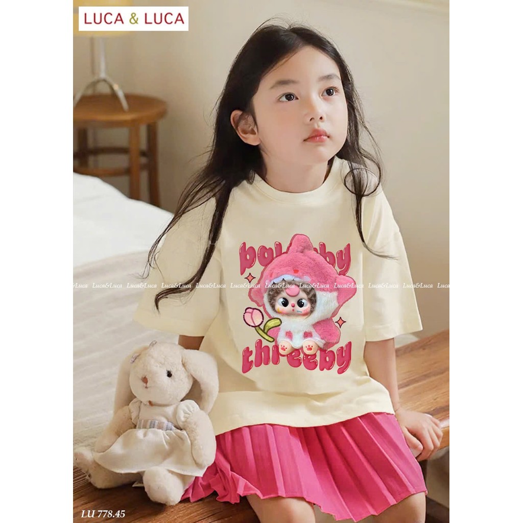 Melisa dress Set with Baby Three print for girls 11-43kg Beautiful ...