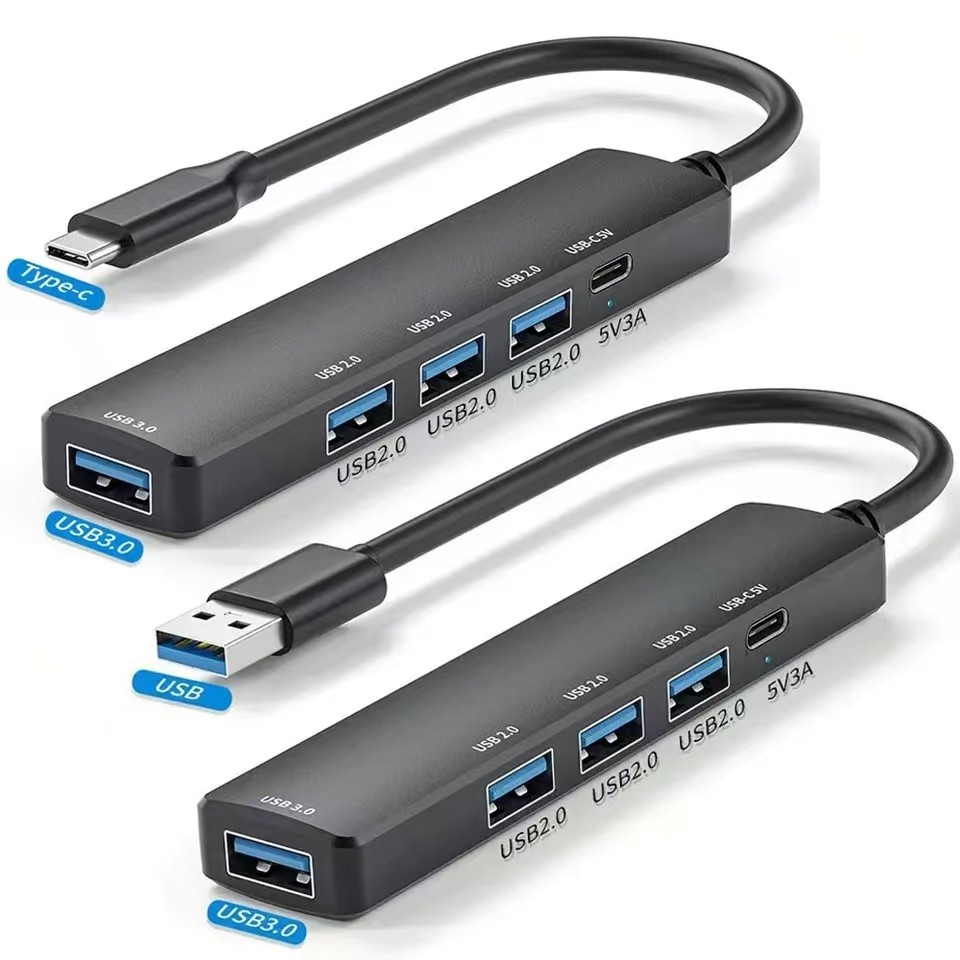 4 Port For HDD SSK USB HUB Type-C To Multi USB Splitter OTG Adapter For ...