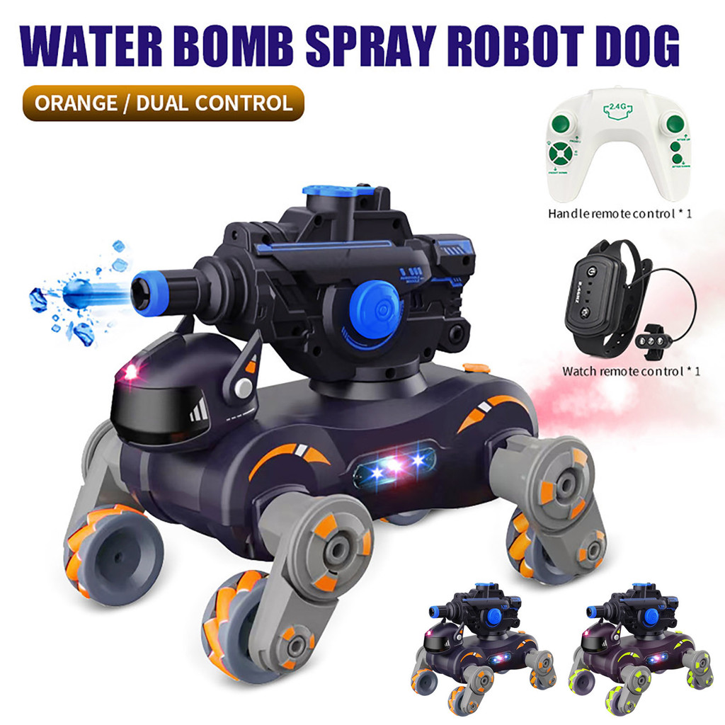ALOT- Remote Control Stunt Mechanical Dog Car with Light Music Water ...