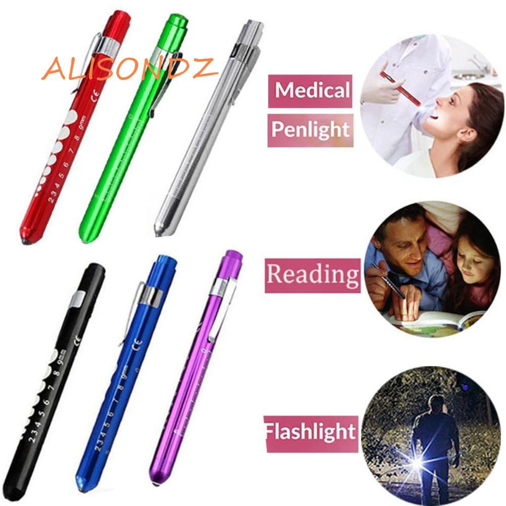 ALISONDZ LED Flashlight Pocket Work Light Measurement Oral Cavity With ...