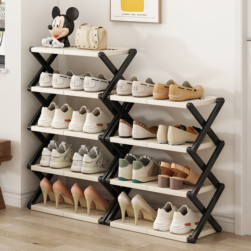 Simple Doorway Shoe Rack Multi-Layer Household Installation-Free ...