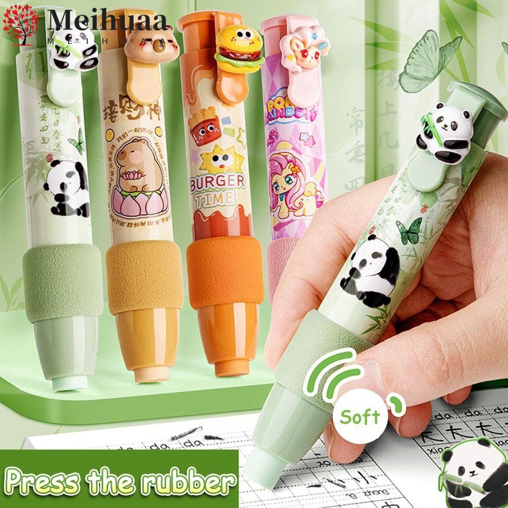 MEIHUAA Eraser Stick, Capibara Retractable Eraser, Replaceable Core ...