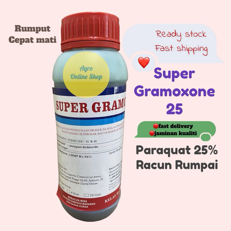 1L Racun Lalang&Rumput |Racun sentuh 25%|Rumput sambau | Shopee Malaysia