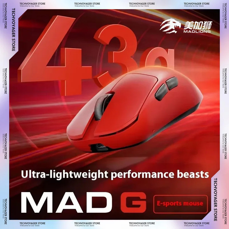Madcatz MAD G MAX Wireless Gaming Mouse | PAW3395 Sensor | 8000Hz ...