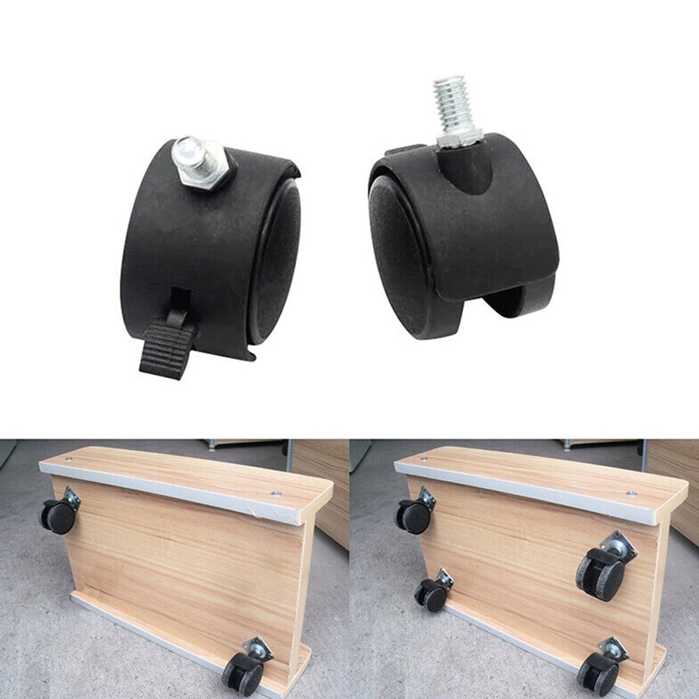 Plastic Swivel Roller Caster Wheel Computer Chair Furniture Replacement ...