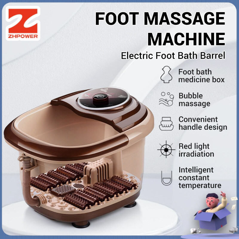 Foot Massage Machine Electric Foot Bath Spa Automatic Heat Acupuncture ...