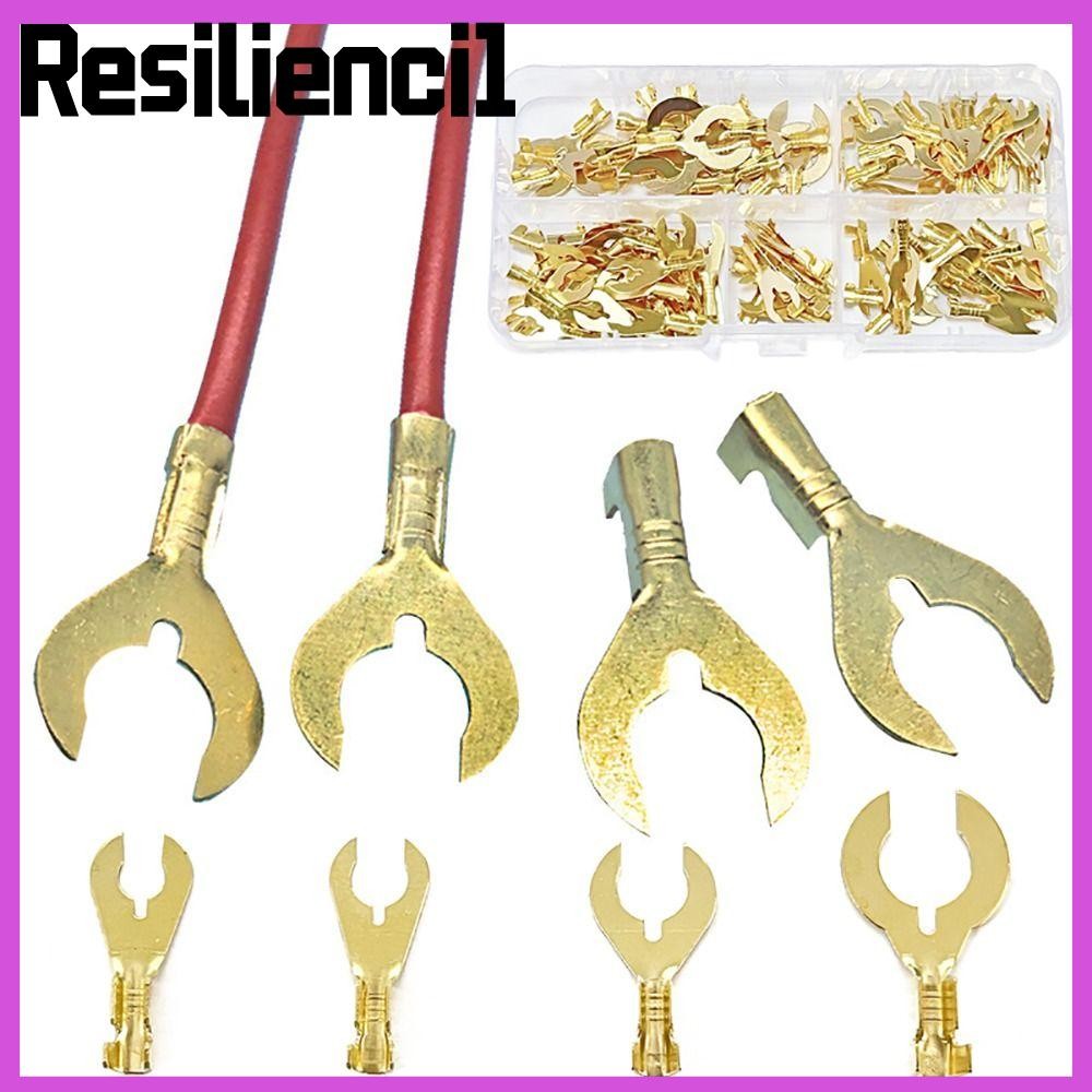 RESILIENCI1 100PCS Wire Connectors, Crab Feet 4.2 5.2 6.2 8.2 ...