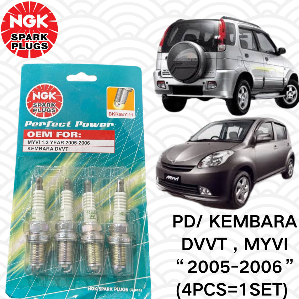 【100% ORIGINAL】 NGK SPARK PLUG - PERODUA KEMBARA DVVT , MYVI "2005-2006 ...