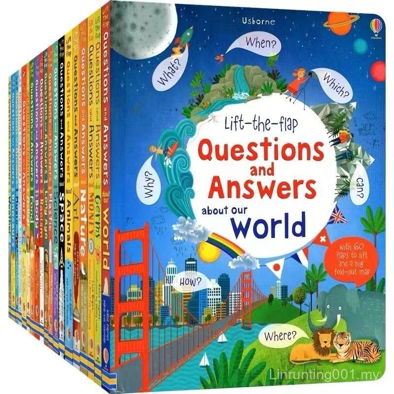 SGusborne Flip Book Lift the flap English Original Picture Book ...