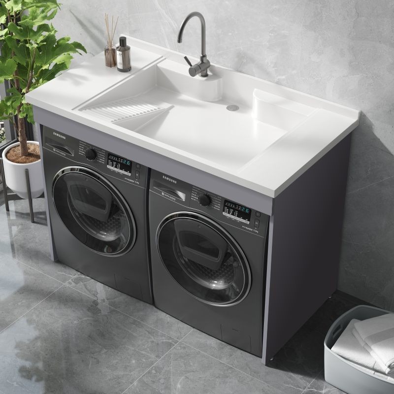 Honeycomb Aluminum Balcony Dual Washing Machine Integrated Cabinet ...
