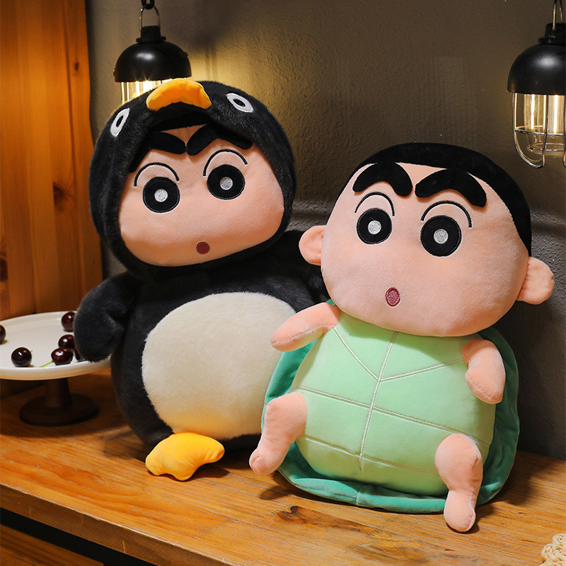 Cute Crayon Shin-Chan Doll Transformation Penguin Doll Turtle Plush Toy ...