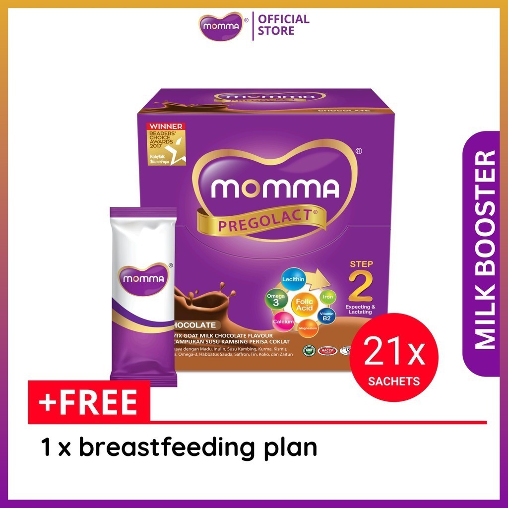 Milk Booster MOMMA® Pregolact® - 21 Sachets (1 Unit) Tambah Susu Badan ...