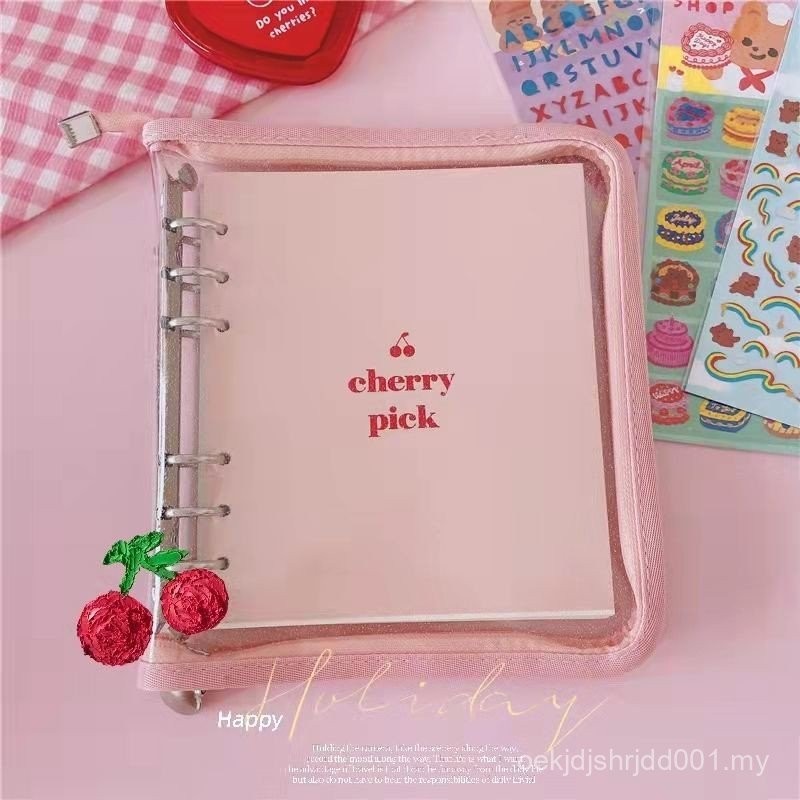 Cherry Korea Ping Alternative Diary Plan Zipper Shiny Shell Girl ...