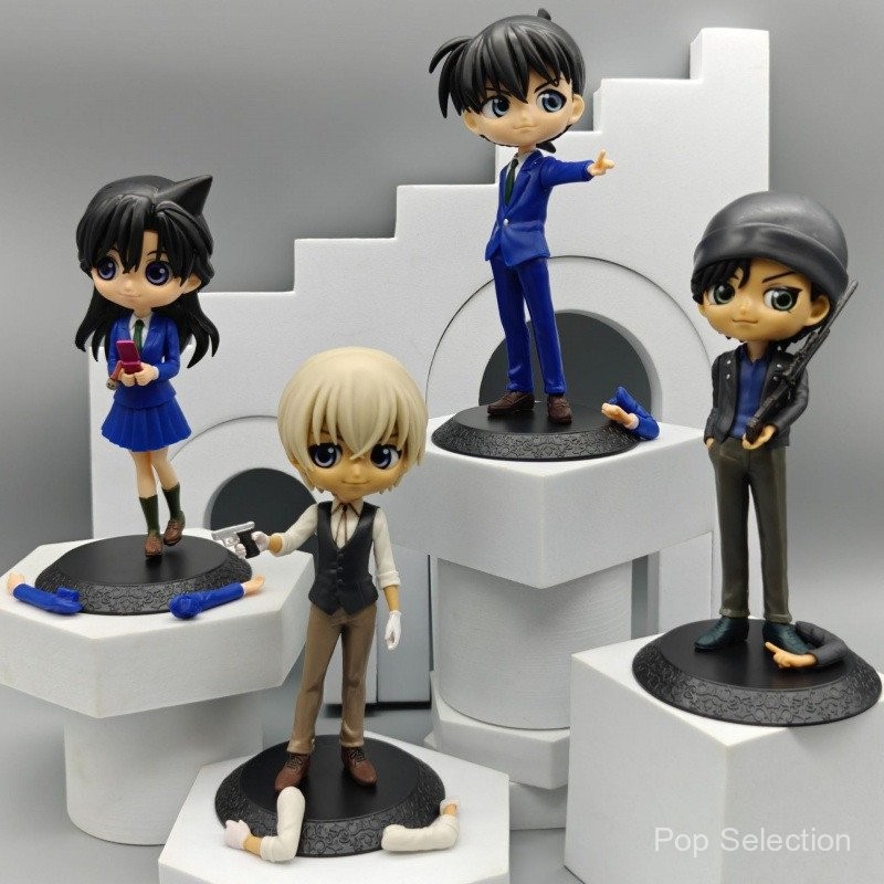 1Pcs 15cm Anime Detective Conan Figure Mouri Ran Kudou Shinichi Akai ...