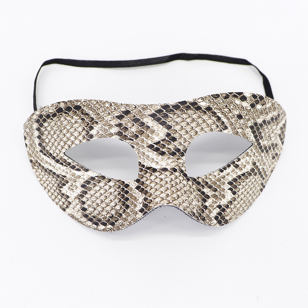 EVA Serpentine Pattern Mask Mysterious Half Face Snake Print Mask ...