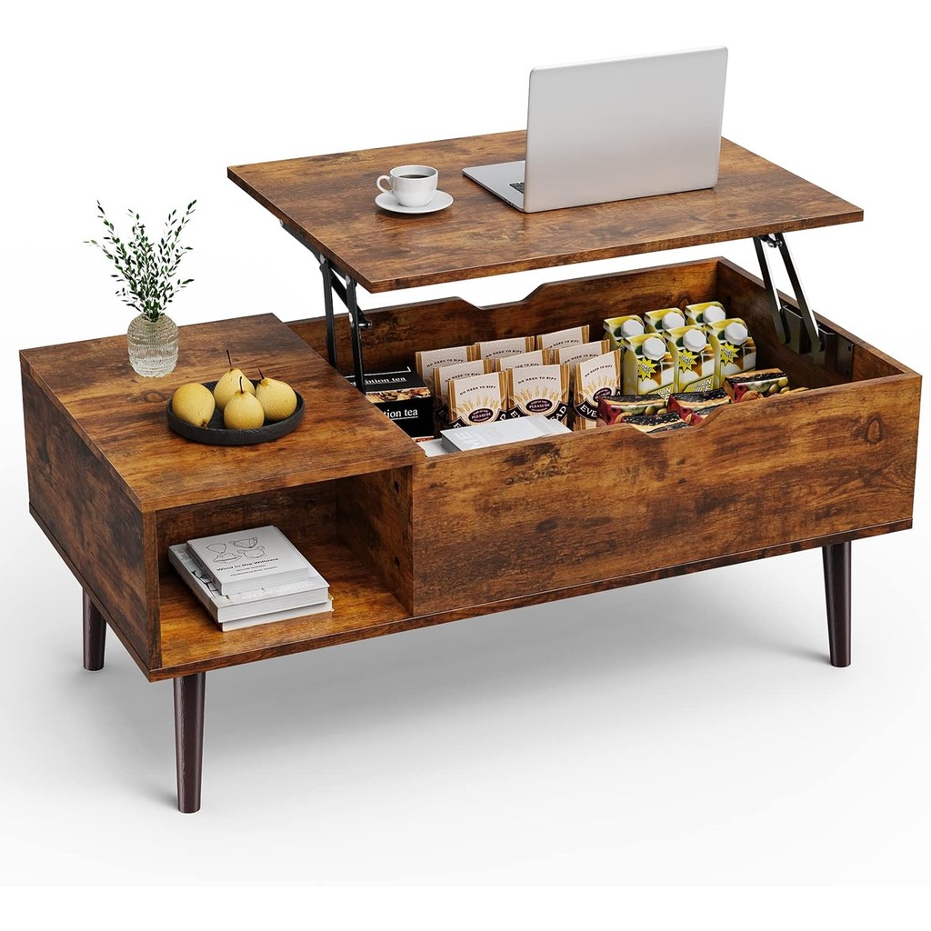 Sweetcrispy Coffee Table, Lift Top Coffee Tables for Living Room, Small ...