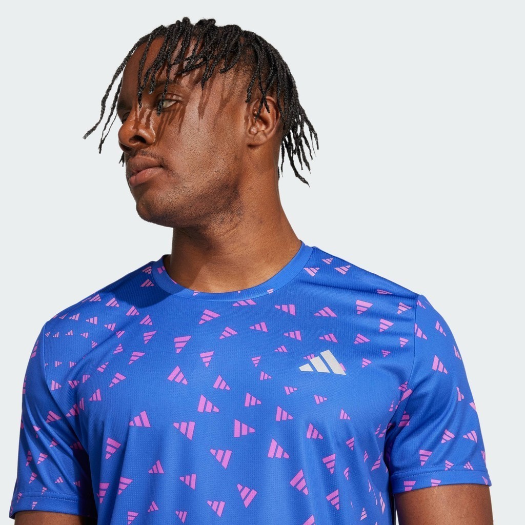 adidas Running AEROREADY Tee Men Blue IY1541 | Shopee Malaysia