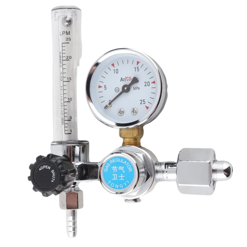 Argon CO2 Mig Tig Flow Meter Regulator Pressure Gauge Welder Parts Argon CO2 Flow Meter ...