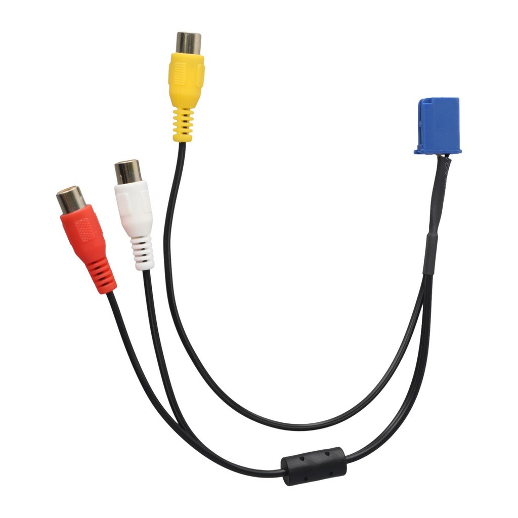 HUND! For Car for RCA Adapter for VTR Cable For Toyota 6 Pin Blue AV ...