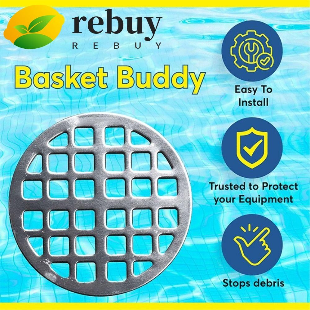 REBUY Basket Buddy, anti-corrosion Easy Installation Pool Filter Grid ...