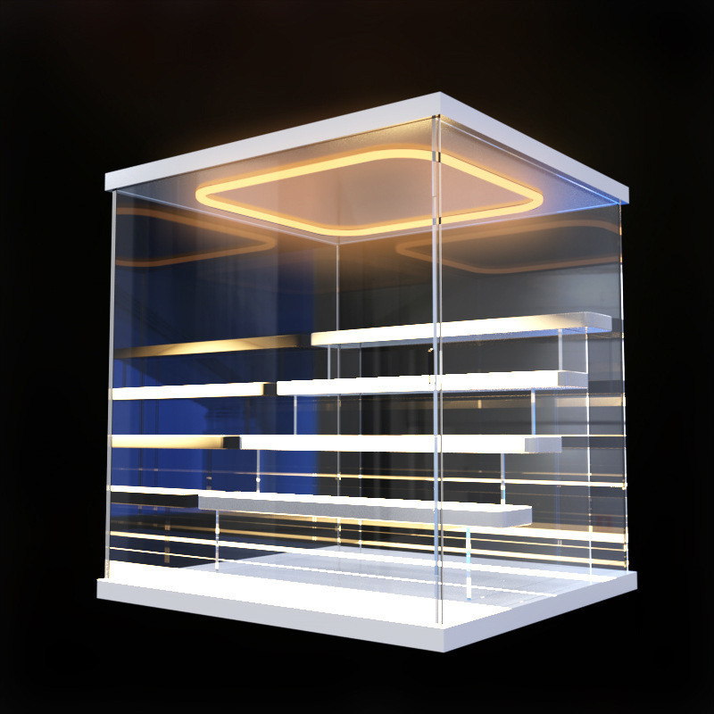 4/5 Layers Acrylic Display Box with LED Light High-density PVC ...