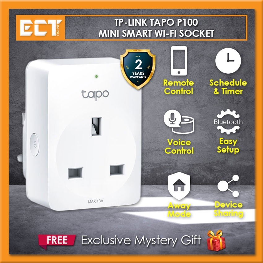 TP-Link Tapo P100 Mini Smart WiFi Socket / Plug - 1 Pack / 2 Pack / 4 ...