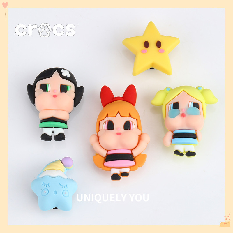 Crocs Jibbitz popmart Shoe buckle Crybaby X THE POWERPUFF GIRLS Series ...