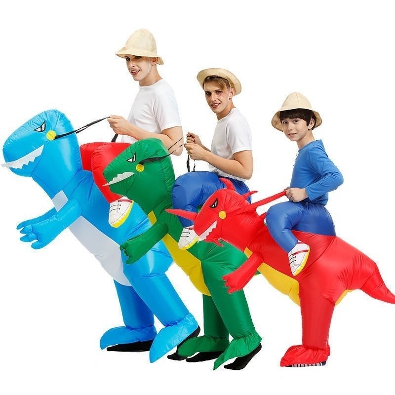 Jurassic dinosaur inflatables, kostum Halloween, kostum prestasi kanak ...