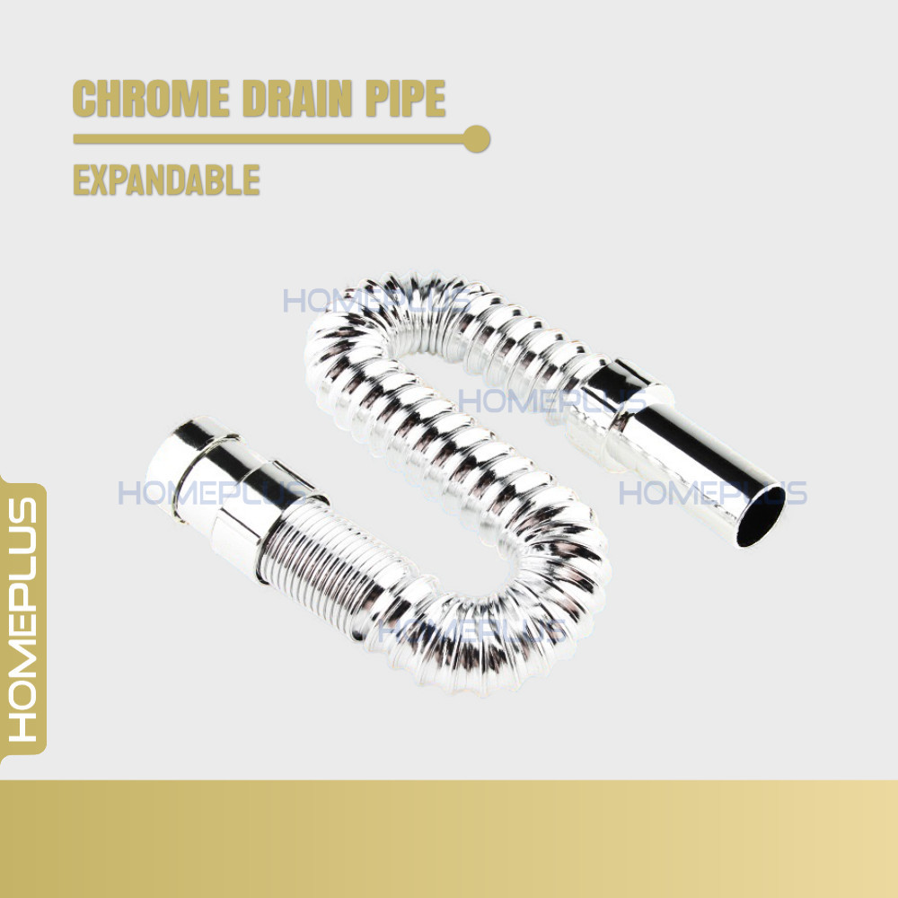 Homeplus Chrome Expandable 1-1/4Inch 32mm Kitchen Sink P-trap Pipe ...