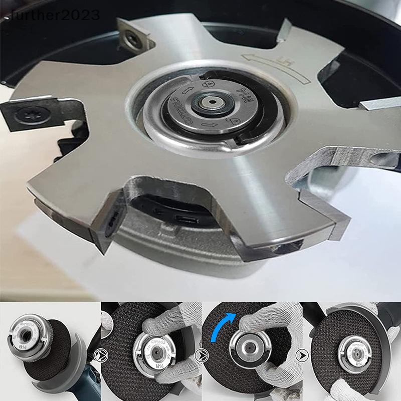 [further] 1Pc M14 Thread Angle Grinder Self-Locking Pressing Plate ...