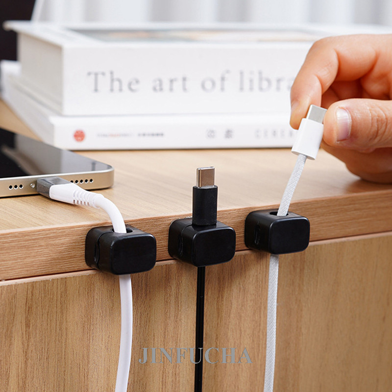 Jinfucha 6pcs Magnetic Cable Clips Cable Smooth Adjustable Cord Holder ...