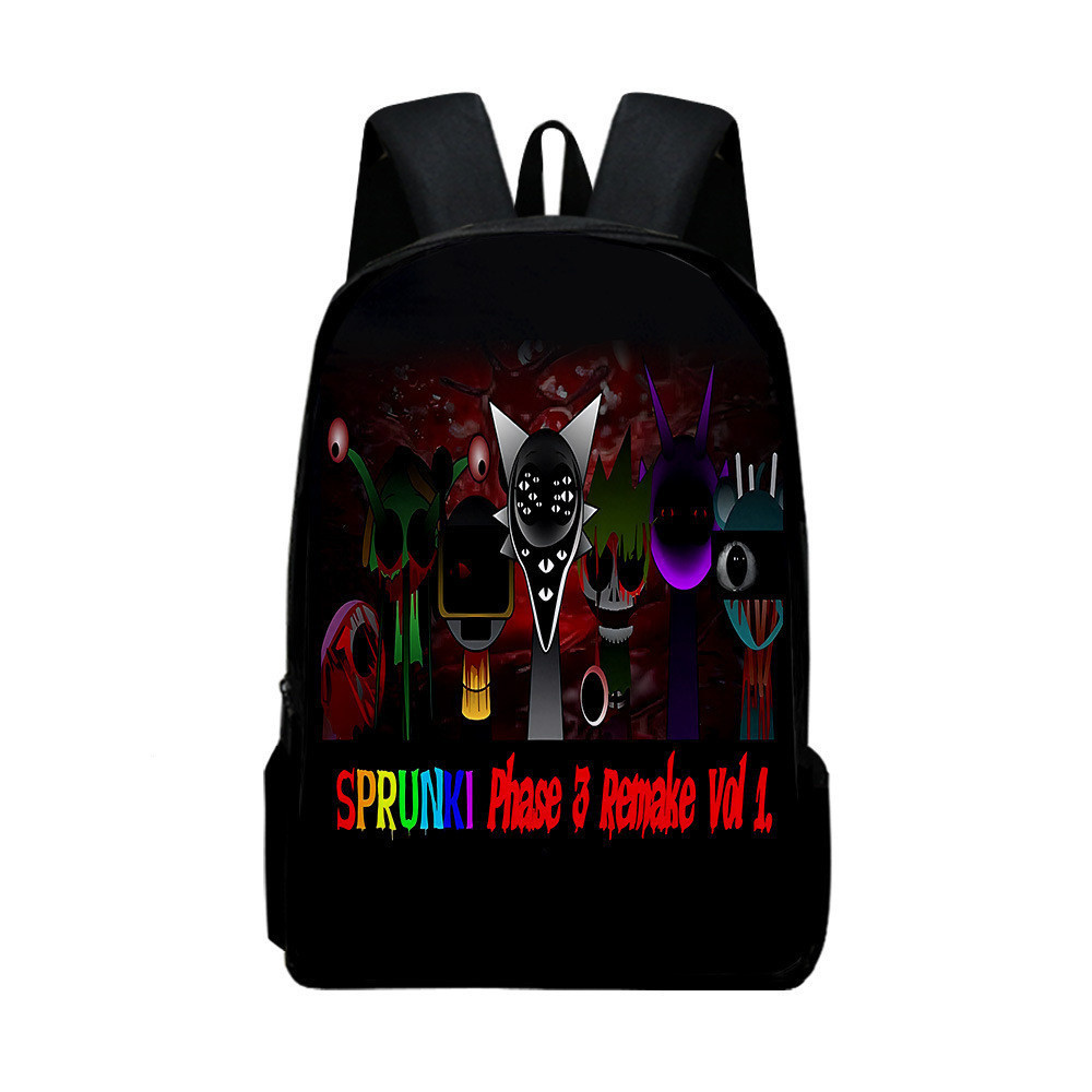 NEW Sprunki Backpack 16inch Sprunki Incredibox Wenda Grey Oren Raddy ...