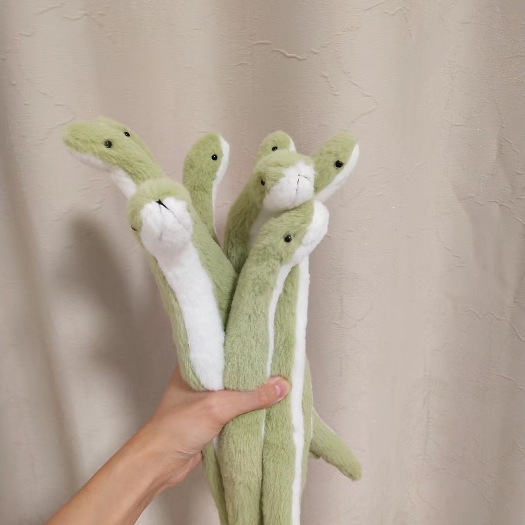 Cute Little Snake Doll Children Plush Toy Ragdoll Green Snake Doll Sofa ...