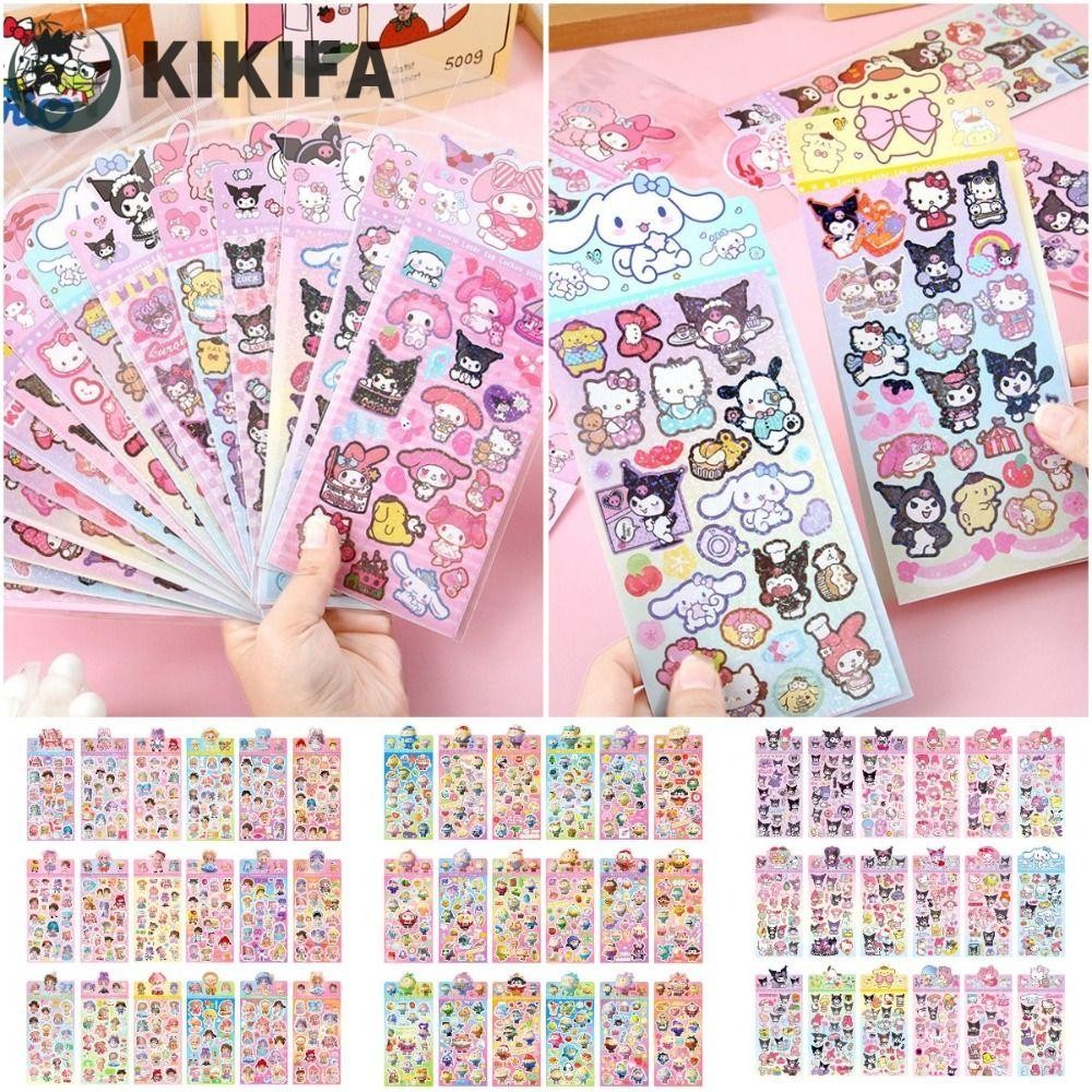 KIKIFA Kuromi Guka Sticker, DIY Melody Guka Cinnamoroll Stickers ...