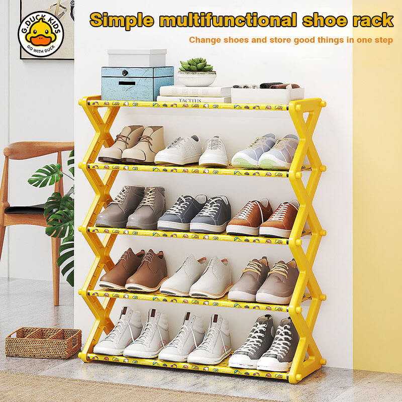 MY4Layer&5Layer Retractable X Shape Shoe Rack Water-Proof Cloth Plastic ...