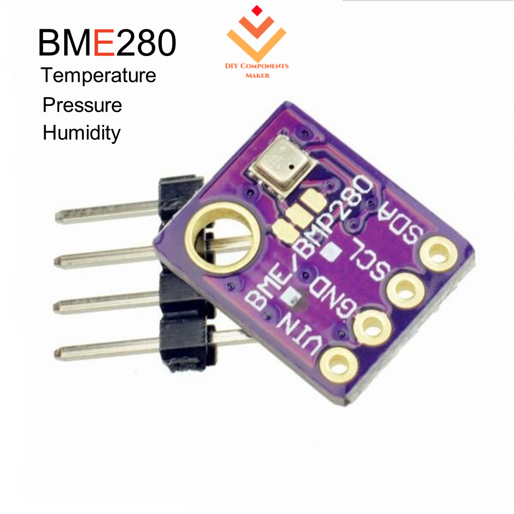 Breakout Temperature Humidity Barometric Pressure BME280 1.8-5V DC ...