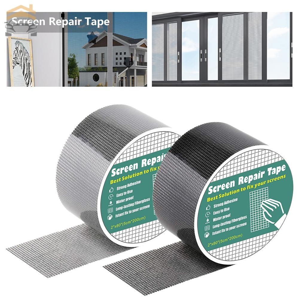 Window Screen Repair Kit Tape Fiberglass Cloth Mesh Tape Self Adhesive ...